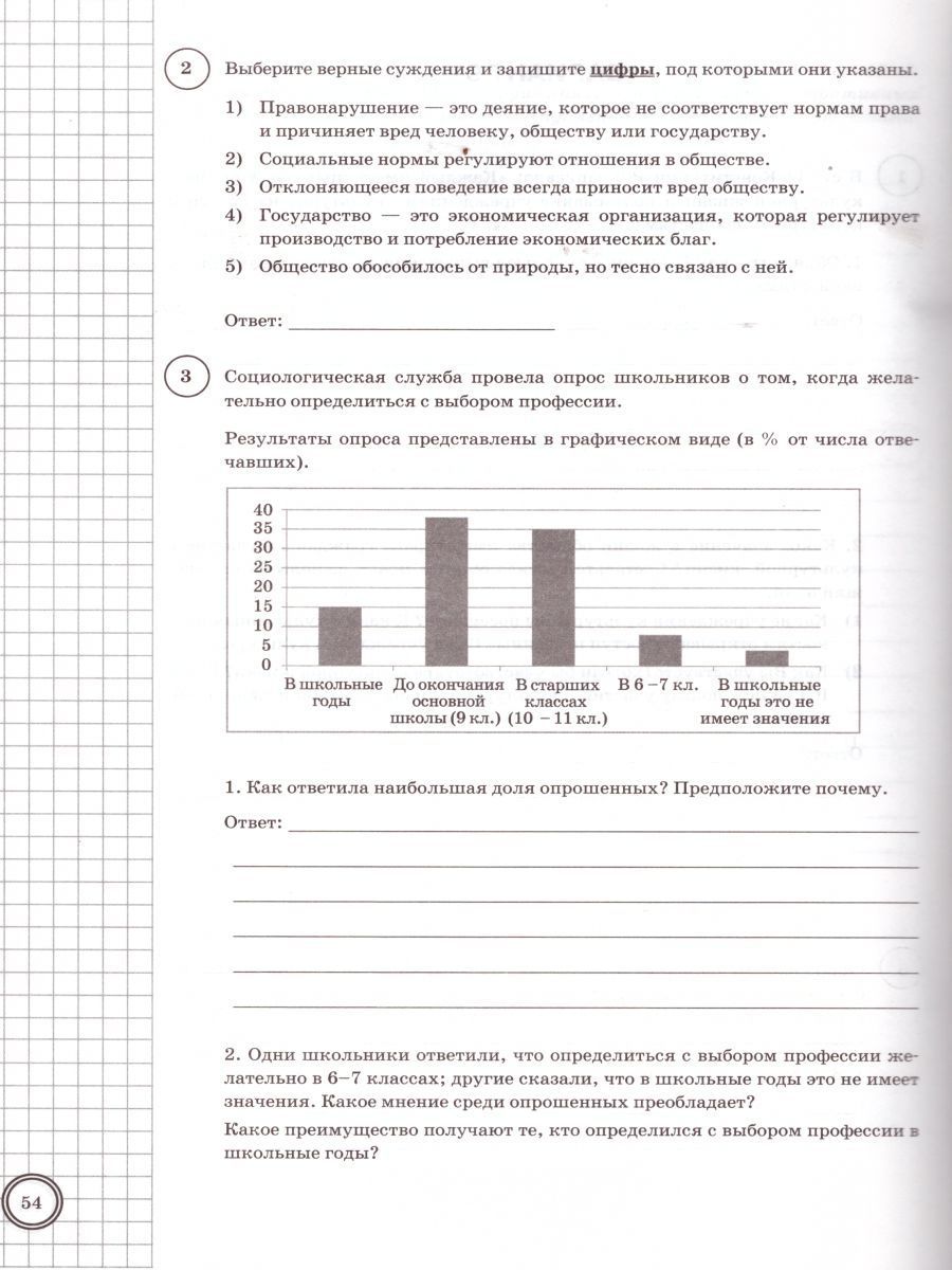 ВПР. Обществознание 7 класс. 10 вариантов. Типовые задания. ФГОС ...